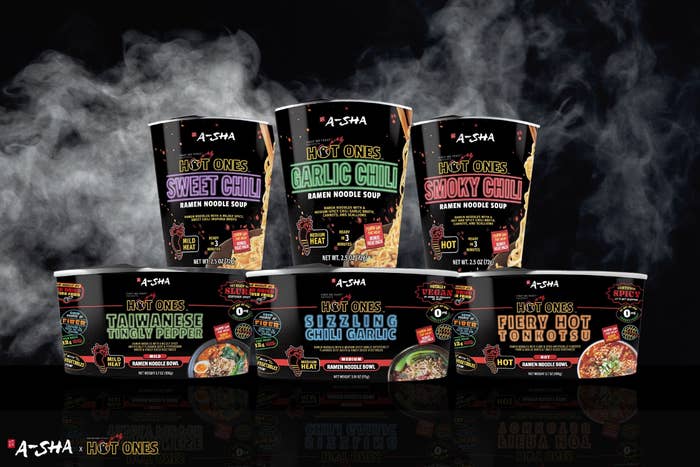 A-Sha Foods USA & First We Feast's Hot Ones™ Expand The Sold-Out Line Of Ramen Noodle Soup With ...