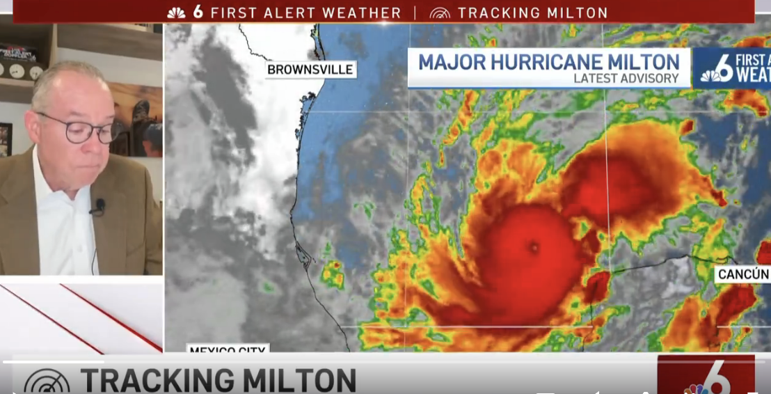 Meteorologist Emotional On Air During Milton Hurricane