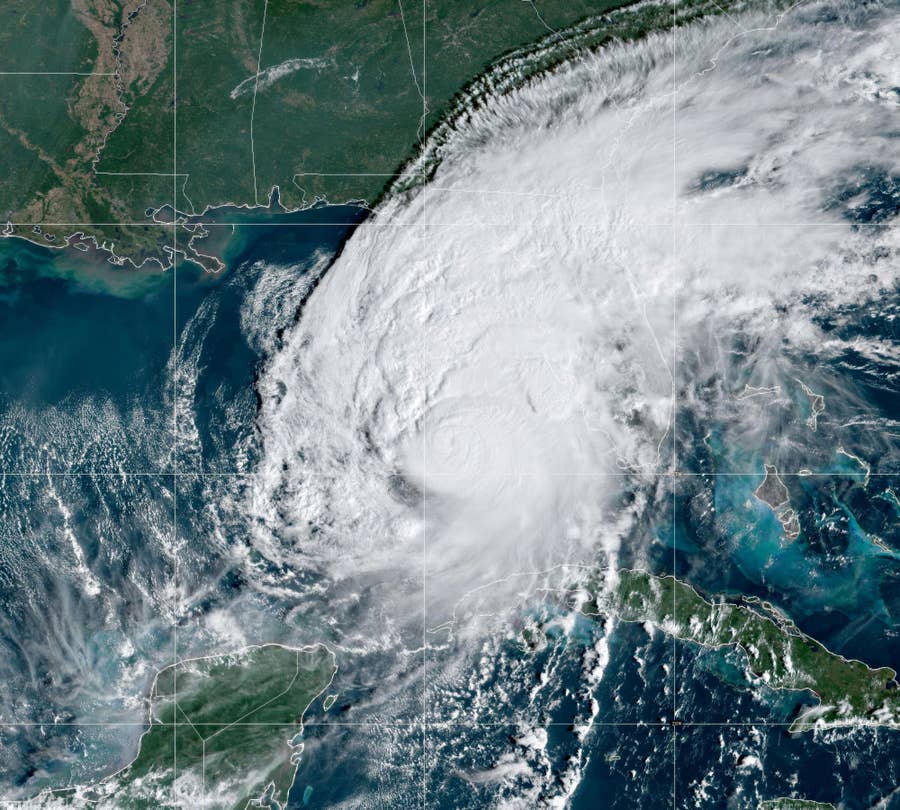 Hurricane From Space View
