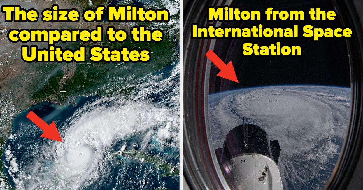 13 Absolutely Terrifying Pictures Of Hurricane Milton From Space That ...