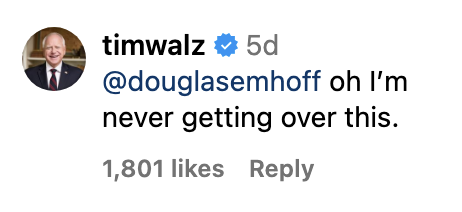 Bruce Springsteen Endorses, Tim Walz & Emhoff Cheer