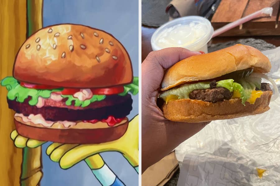 talking burger spongebob