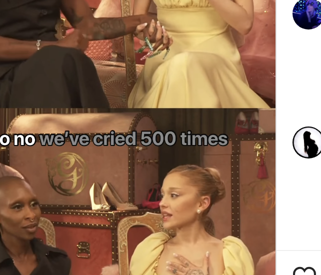 Ariana Grande, Cynthia Erivo On Wicked Crying Criticism