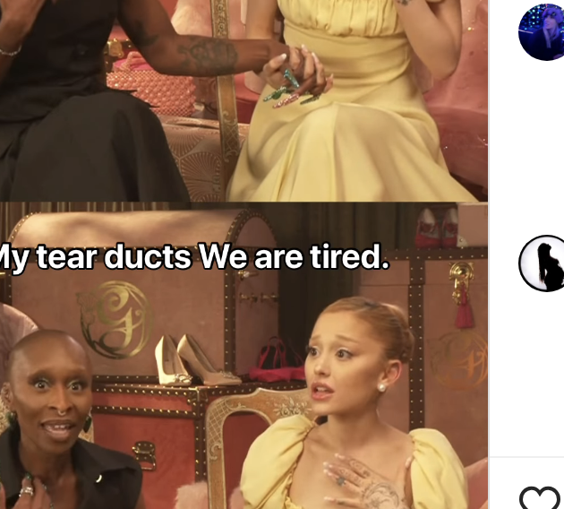 Ariana Grande, Cynthia Erivo On Wicked Crying Criticism