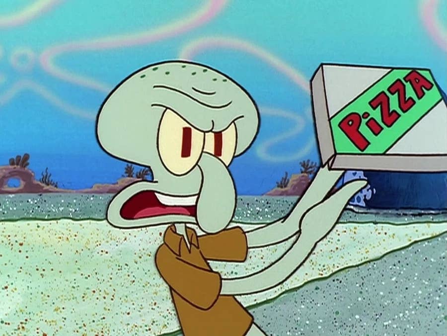 squidward getting annoyed
