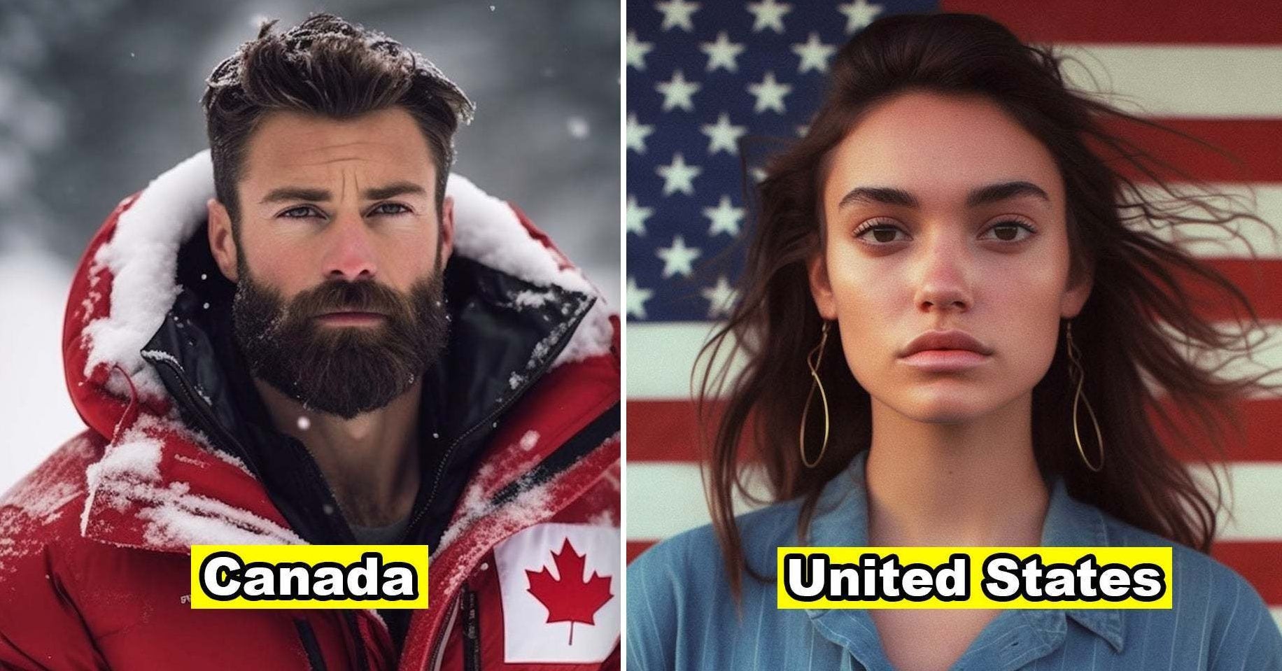 27 Most Beautiful People In Each Country With AI Technology