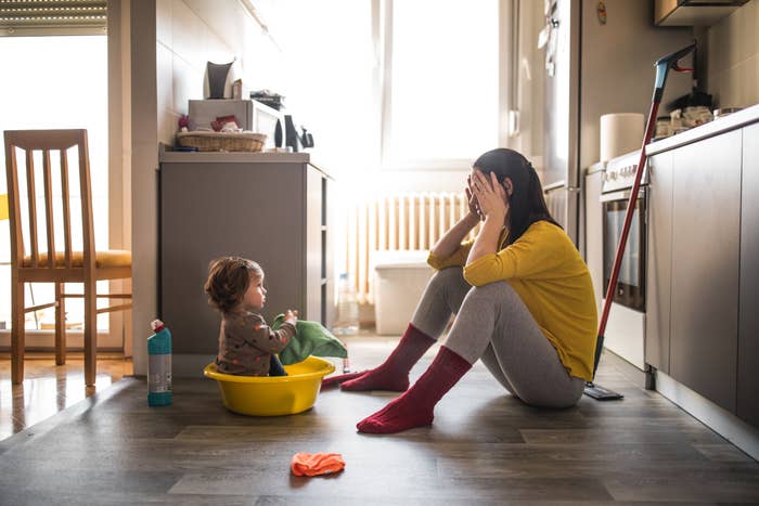 hiding behind parent