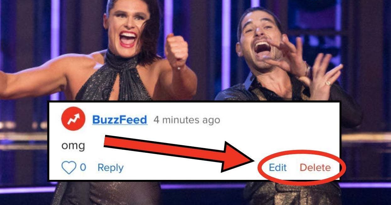 BuzzFeed Edit Delete Comments Button
