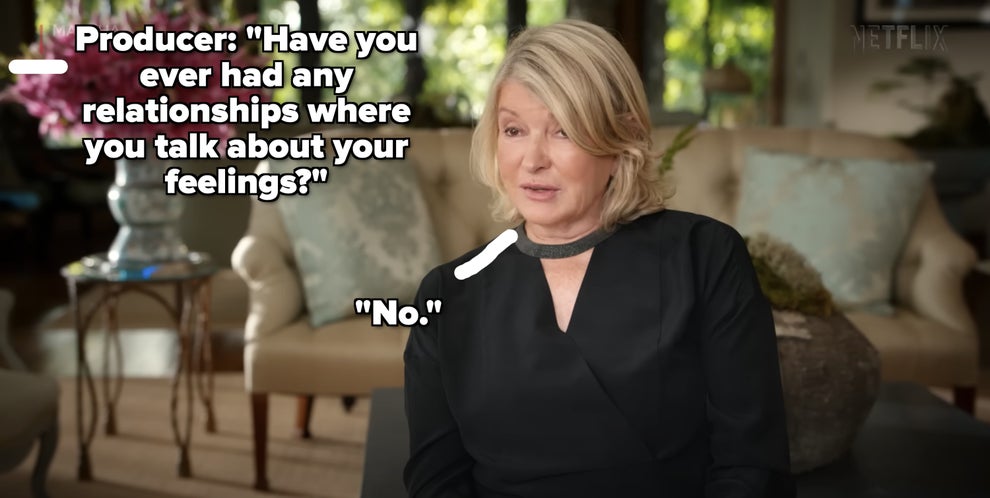 Martha Stewart Says She Doesn't Talk About Feelings