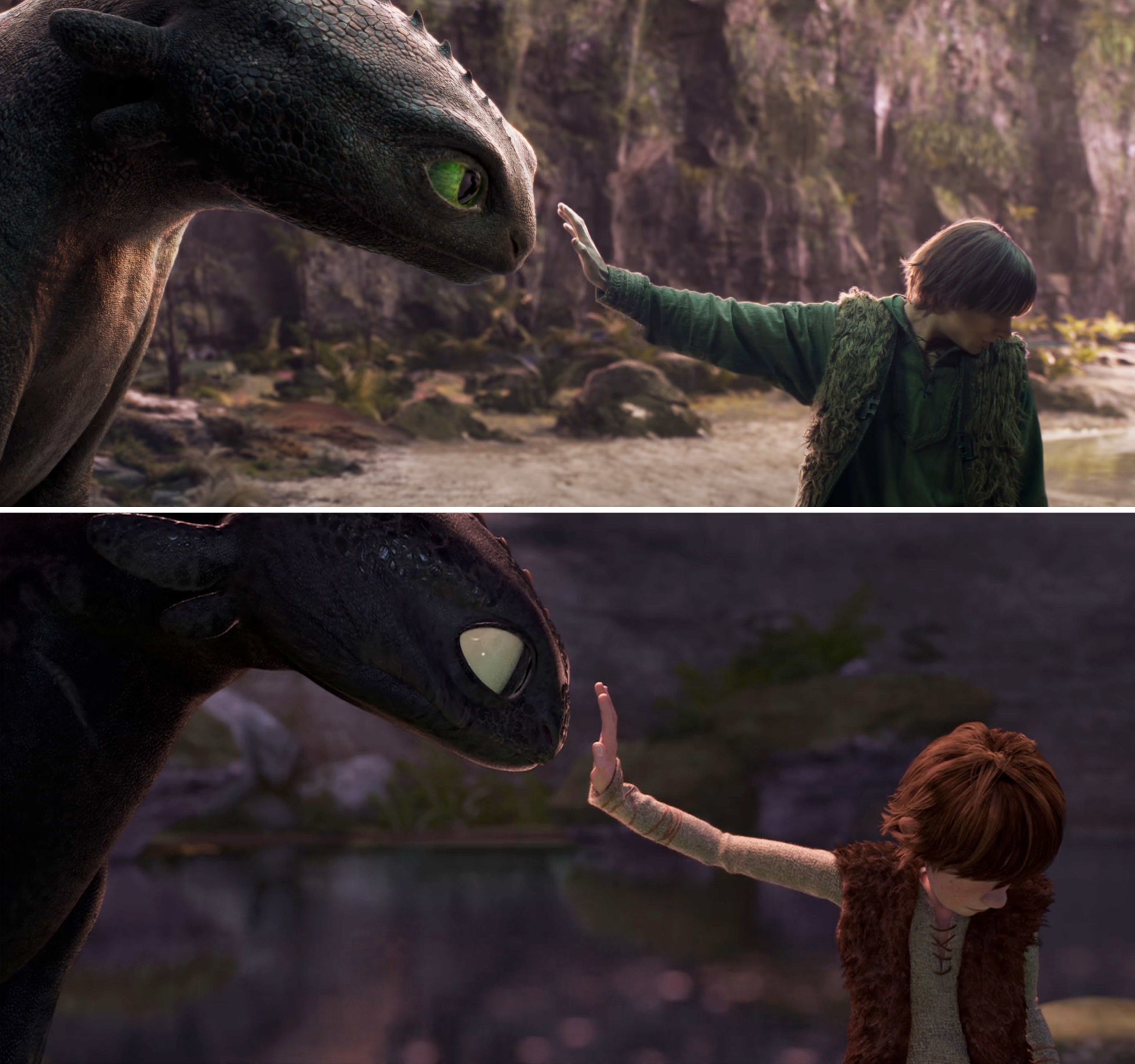 How To Train Your Dragon Live Action Vs Animated Movie First Trailer