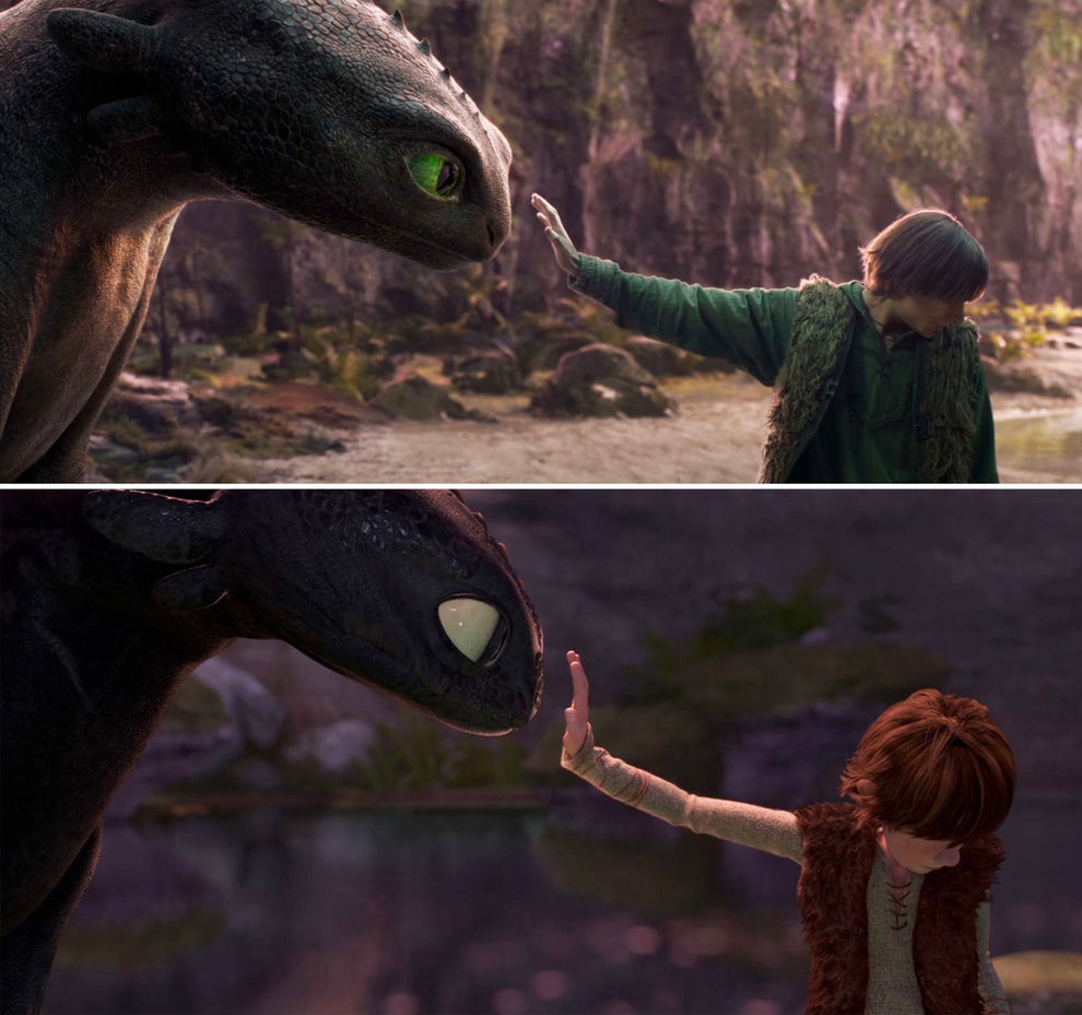 How To Train Your Dragon Live Action Vs Animated Movie First Trailer
