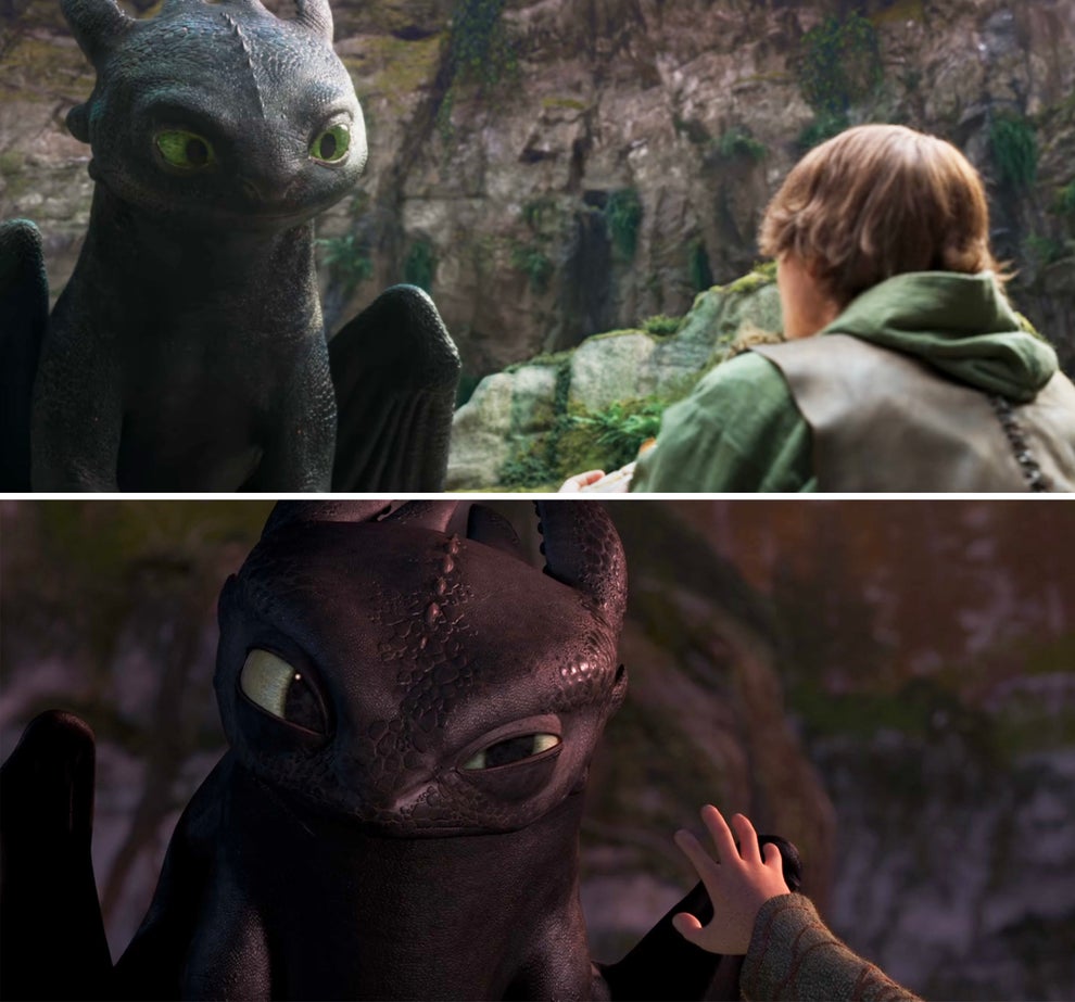 How To Train Your Dragon Live Action Vs Animated Movie First Trailer