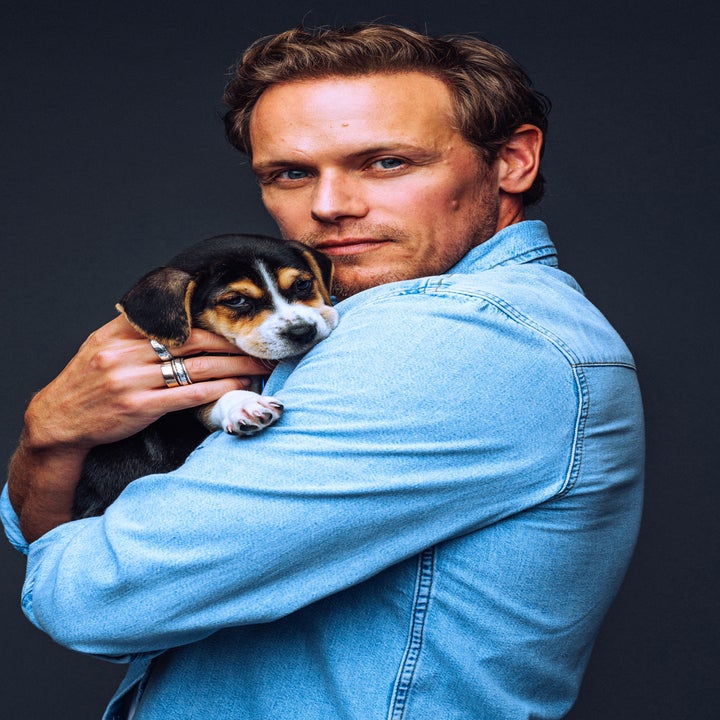 Outlander Sam Heughan And Caitriona Balfe Puppy Interview