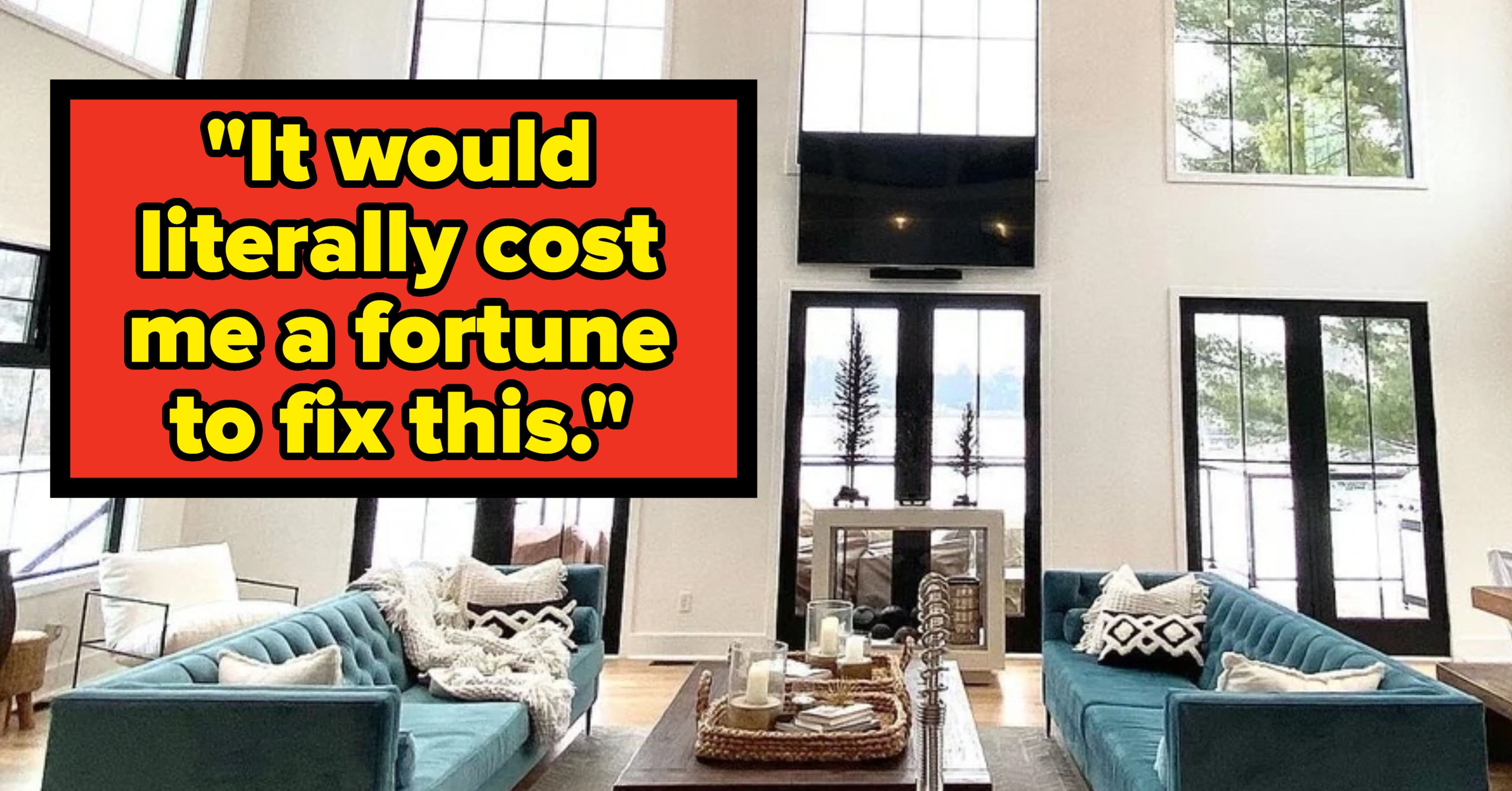 Design Flaw: TVs That Are Mounted Way Too High