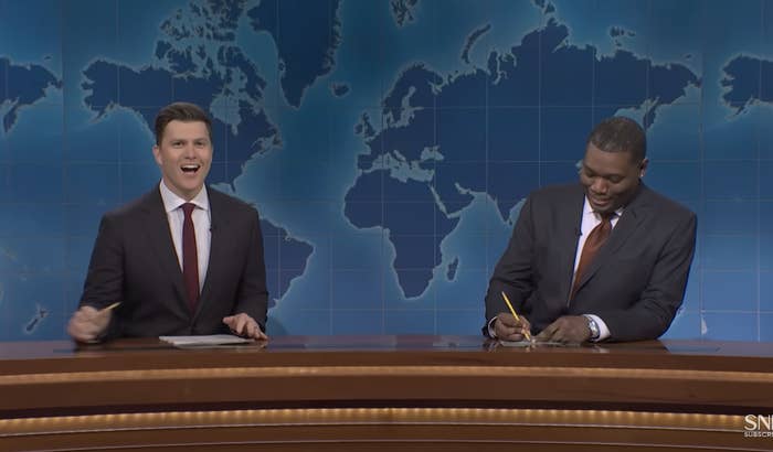 Michael Che Jokes About Trump's Microphone On SNL