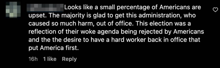 election results comments