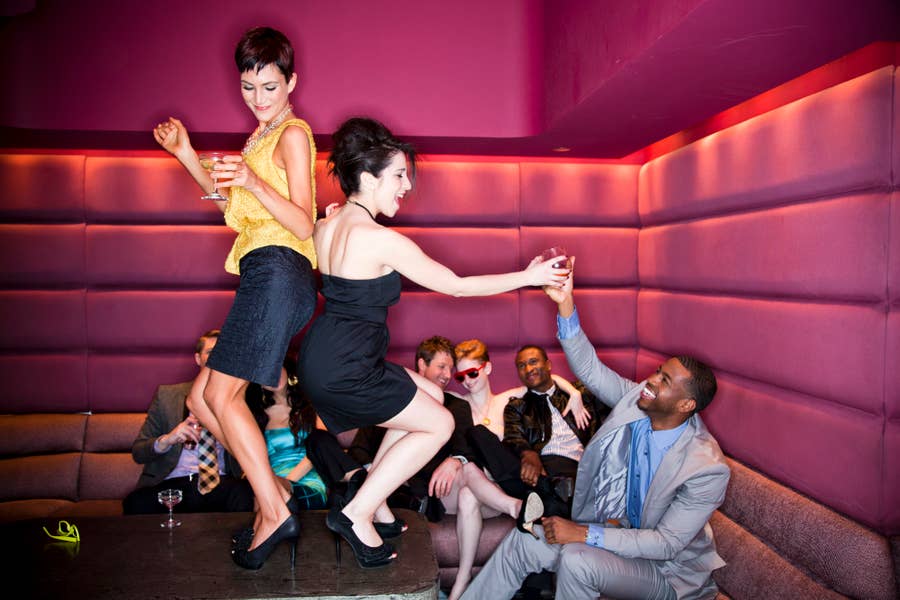 work while others party