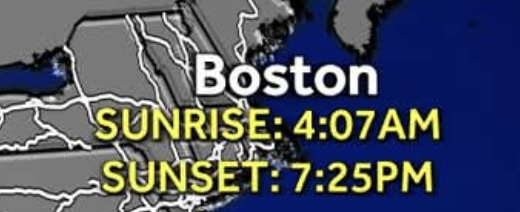 A Map Of Sunrise And Sunset Times Under Permanent Standard Time Is ...