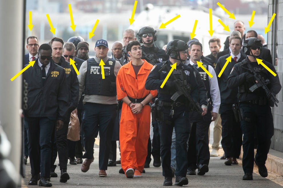 The NYPD's Photos Of Luigi Mangione's Perp Walk Are Going Viral