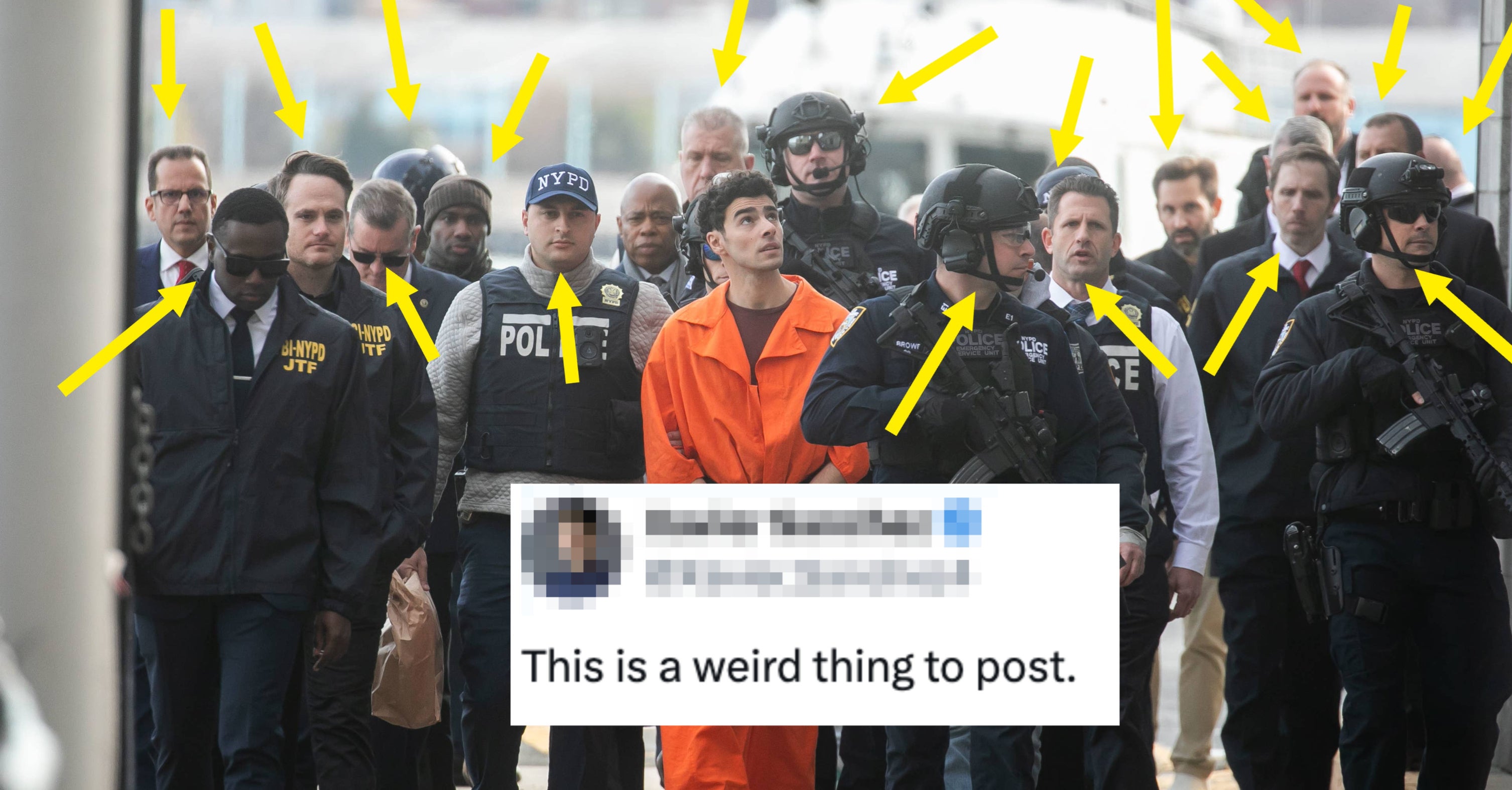 The NYPD's Photos Of Luigi Mangione's Perp Walk Are Going Viral