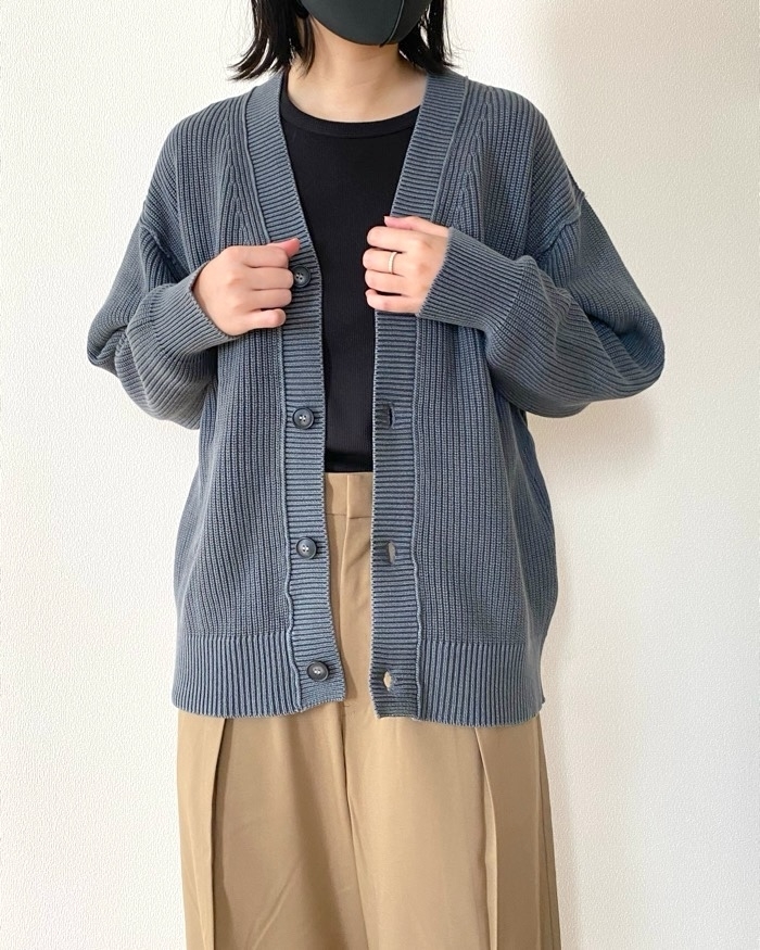 【GU値下げ品】2990円→2490円の「ゆったりカーディガン」古着っぽくてかわいい！春先のアウターにも大活躍してくれます！《着用レビュー》【画像・動画】