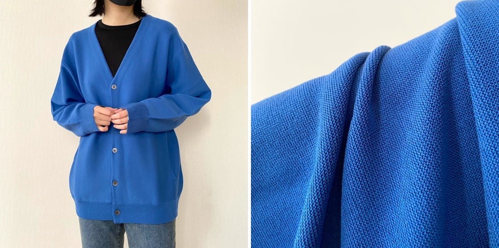 GUの「2290円カーディガン」がサッと羽織るだけでオシャレ！ゆったりシルエットで楽ちんだから、色違いも欲しくなる！《着用レビュー》【画像・動画】