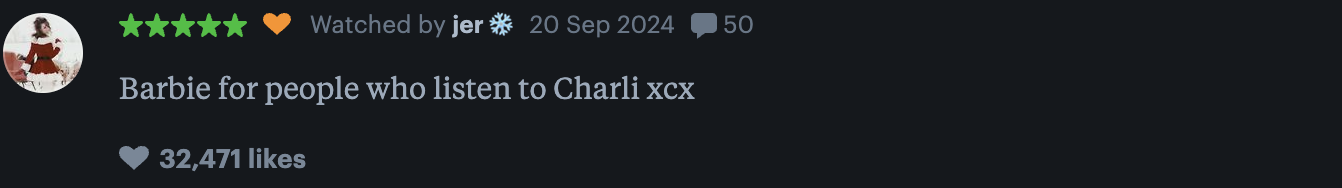 Best Letterboxd Movie Reviews Of 2024