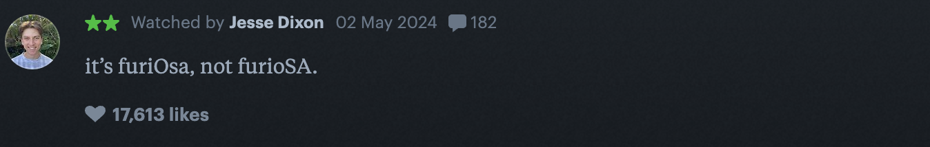 Best Letterboxd Movie Reviews Of 2024