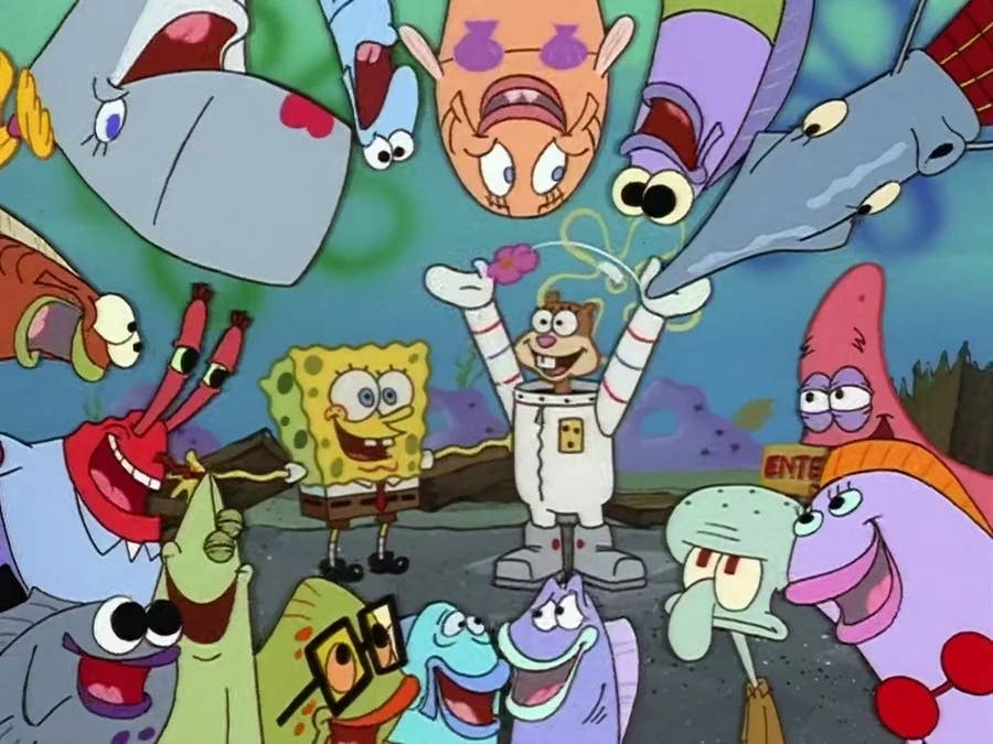 coloring pages for spongebob squarepants characters voices