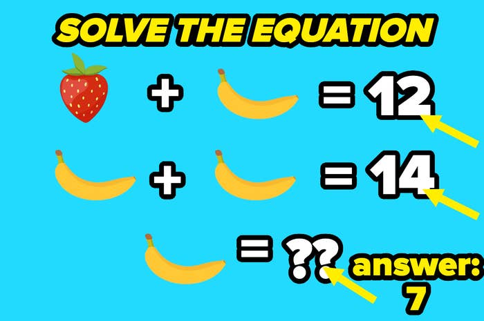 Fruit Math Equation Riddles Quiz