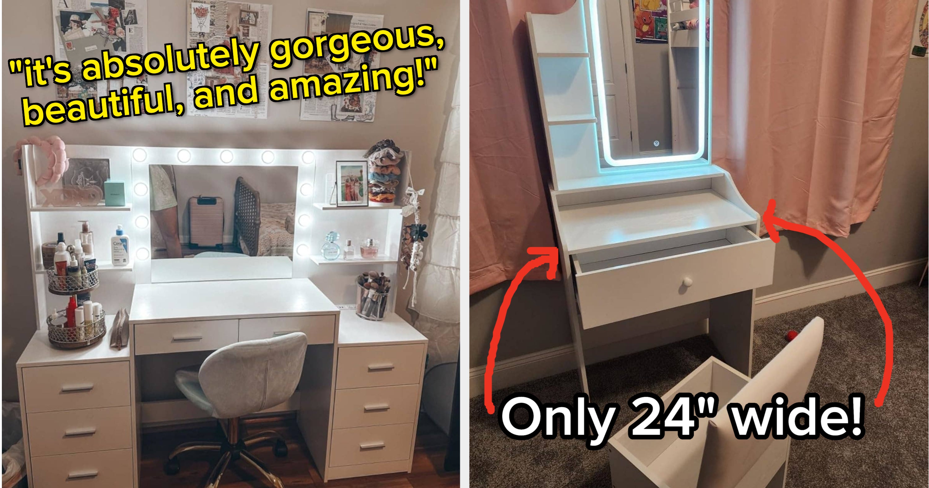 30 Best Makeup Vanities For Getting Ready