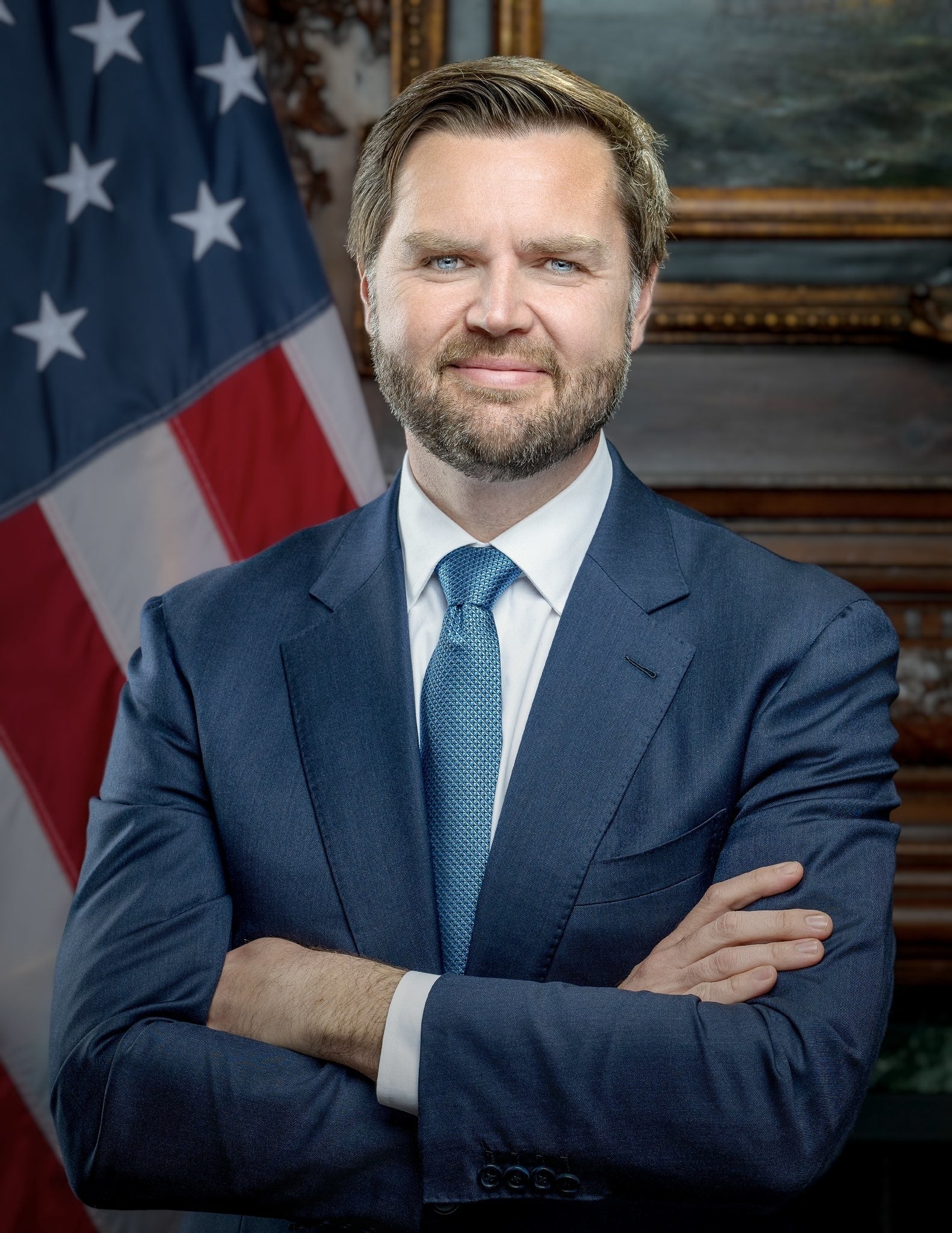 JD Vance's Official VP Portrait: Reaction