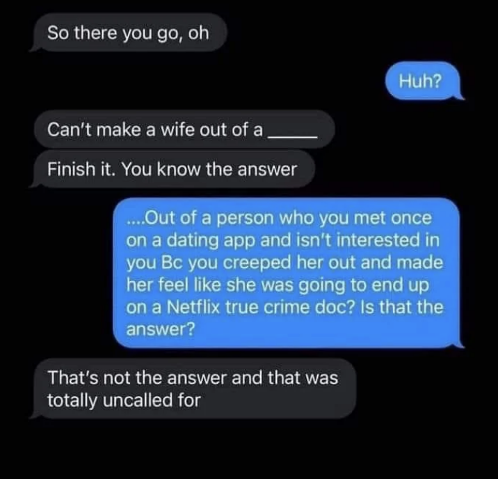 27 Hilarious Replies To Creepy Messages From Men