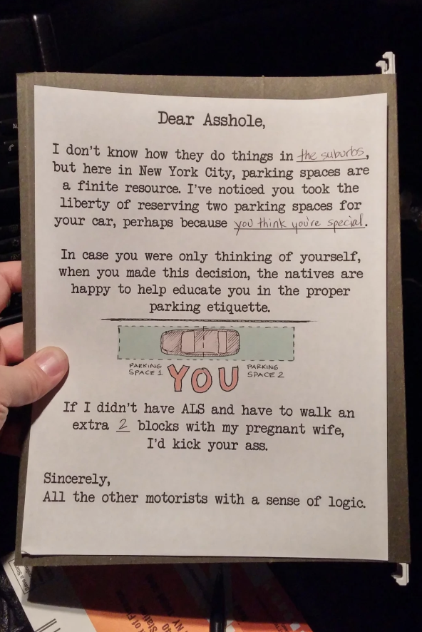 Passive Aggressive Notes About Bad Parking