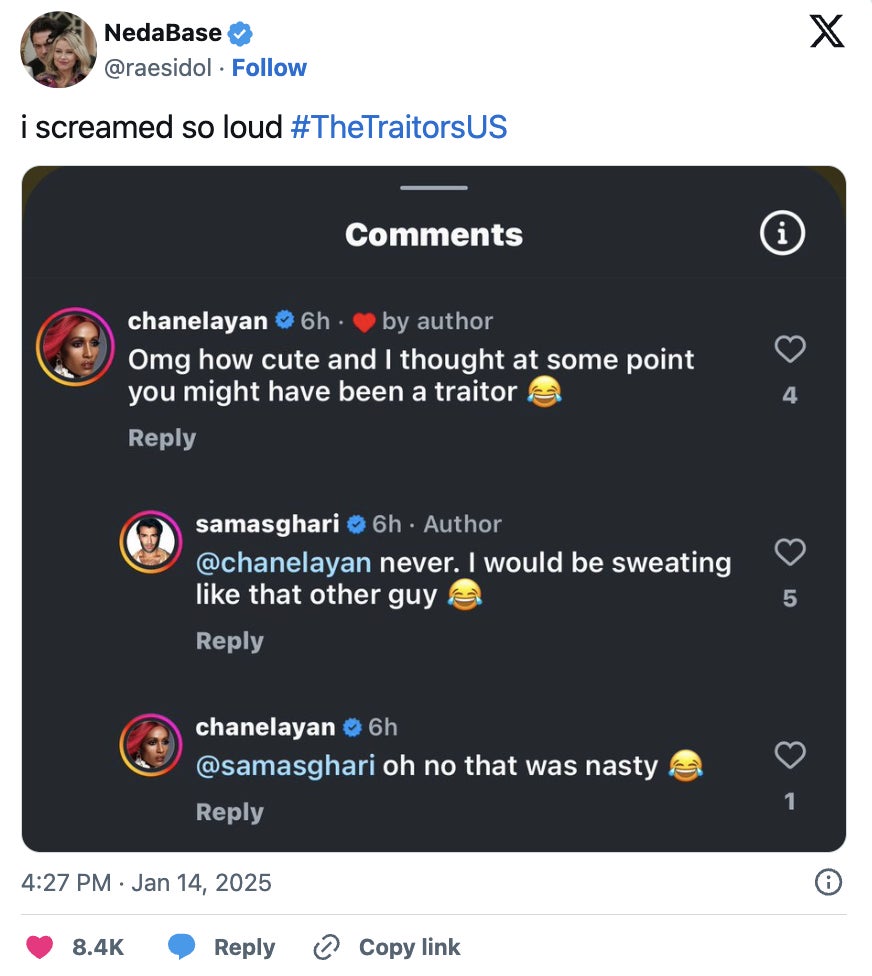 The Funniest "Traitors" US Tweets From This Season, So Far