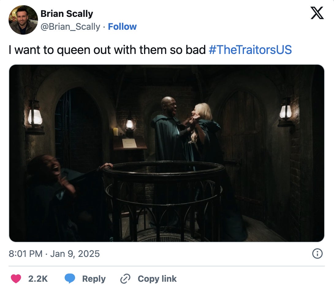 The Funniest "Traitors" US Tweets From This Season, So Far