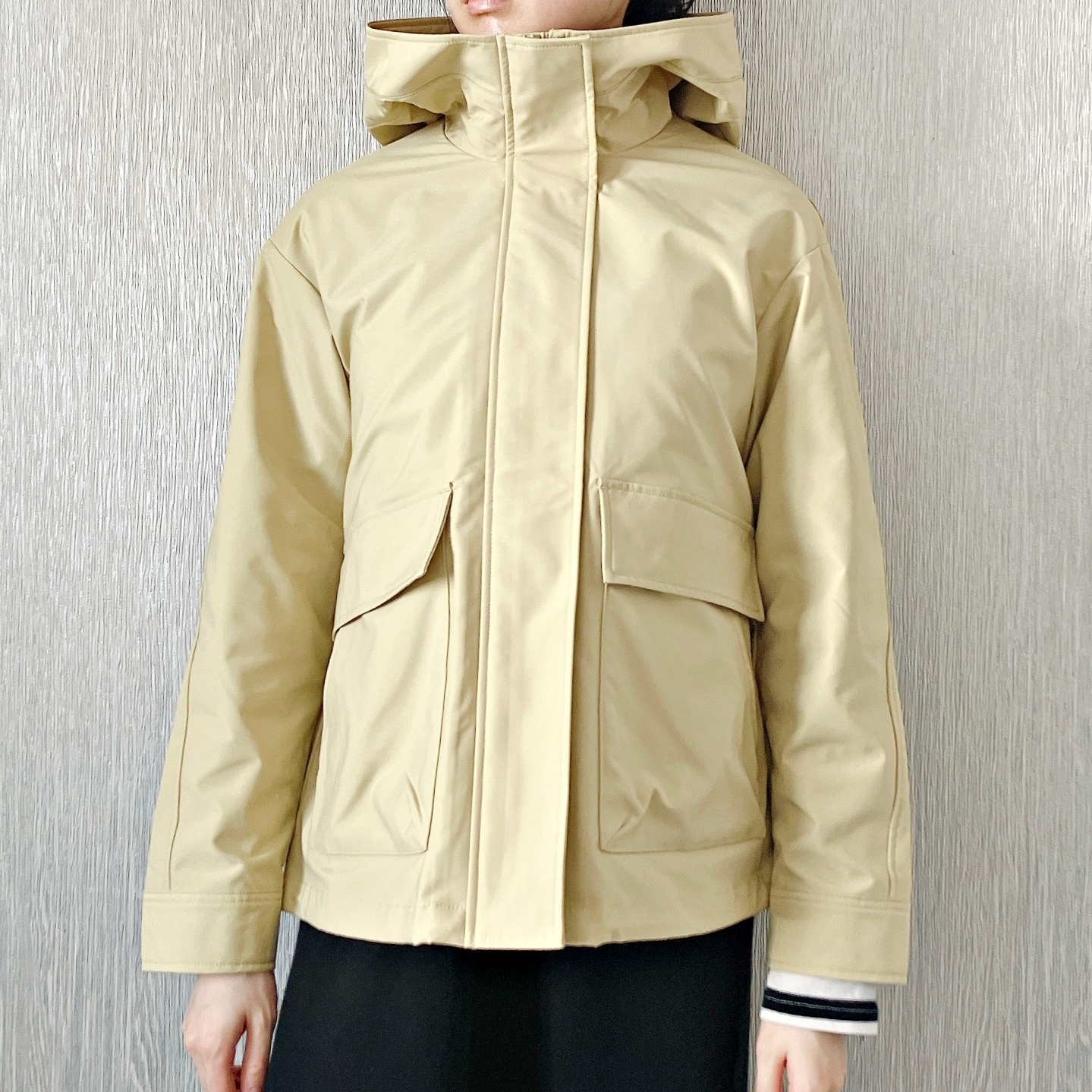 【GU】3990円→2990円の『ゆったり春アウター』が早くも値下げ！「手放せない」「買ってよかった」雨の日もOKだし、サッと羽織るだけでかわいい！《着用レビュー》【画像・動画】