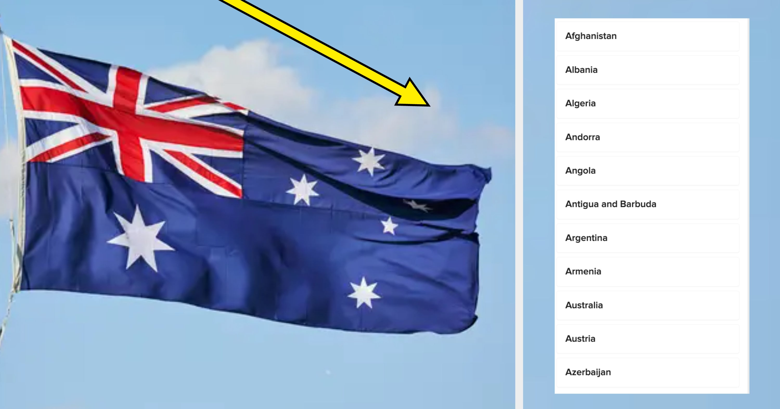 Quiz: Identify Flags For Countries That Start With 'A'