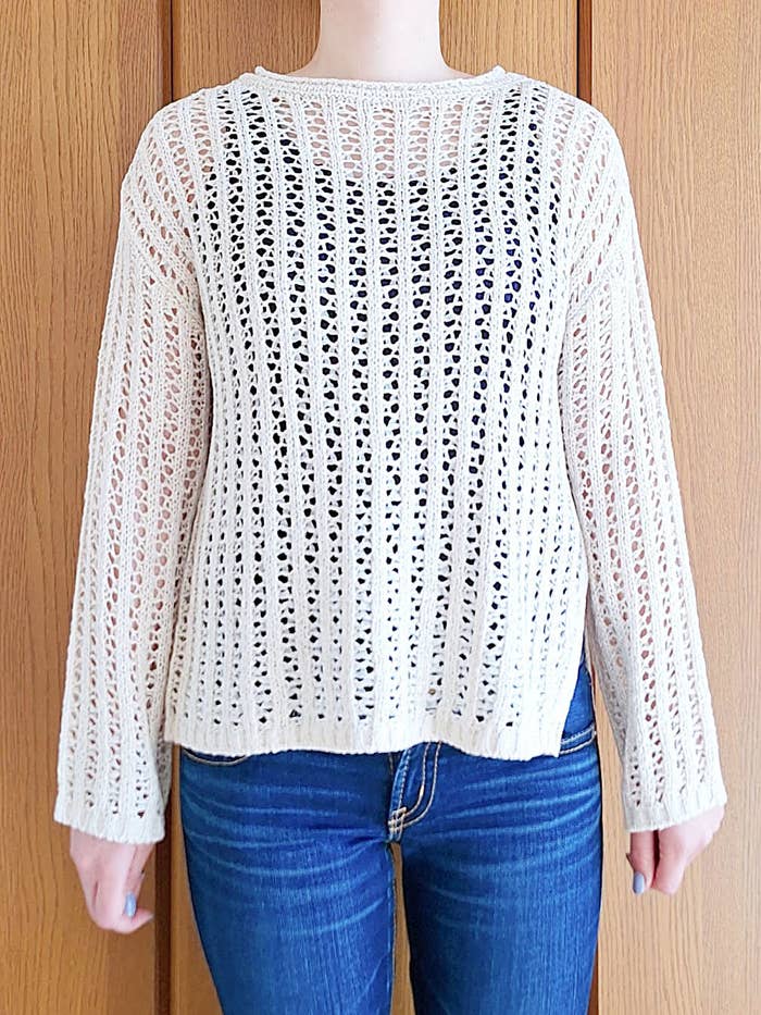 【GUセール品】1990円→1490円の「透け感トップス」重ねるだけでマジ可愛い…！ゆるっと涼しげに体型カバーできちゃいます《着用レビュー》