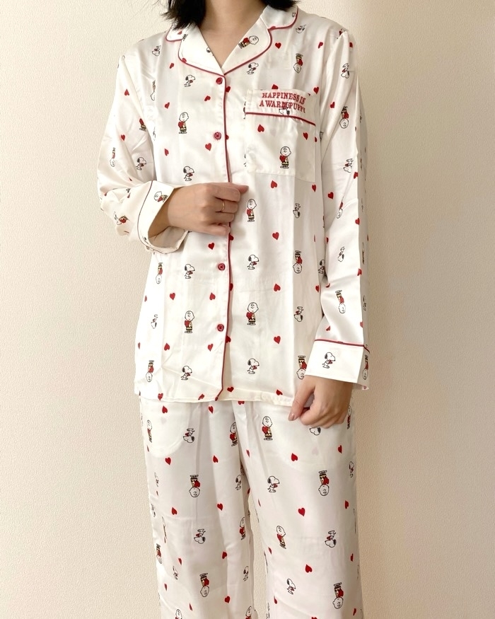 【GU×スヌーピー】3990円→2990円に値下げ中！かわいいが溢れてる「ゆったりパジャマ」着てるだけで幸せになれちゃうよ！《着用レビュー》【画像・動画】