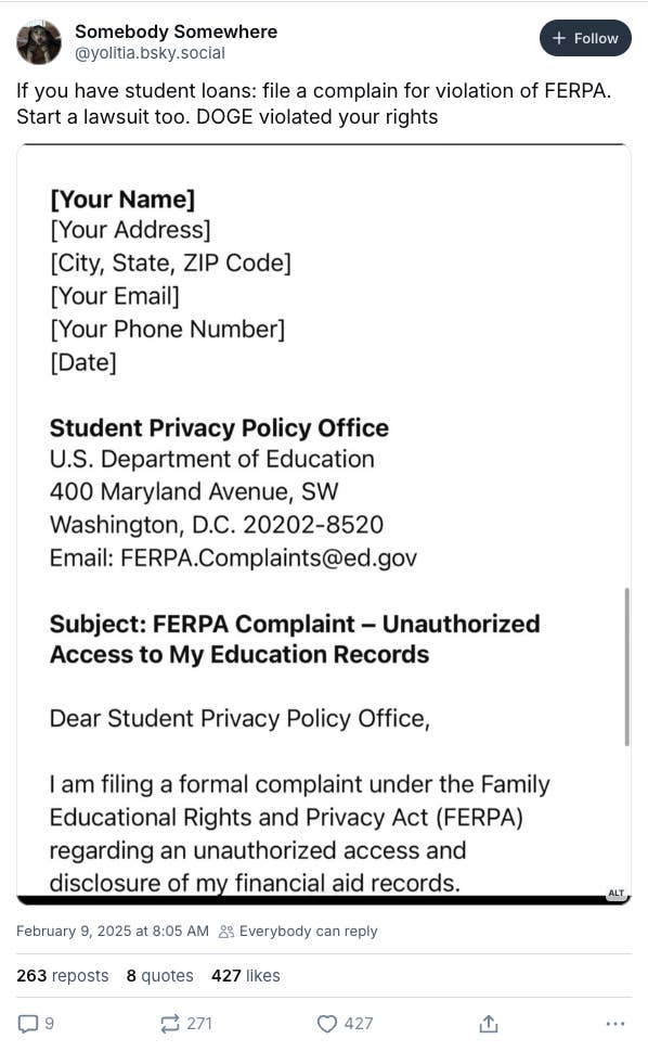 Filing A FERPA Complaint Won't Cancel Your Student Debt