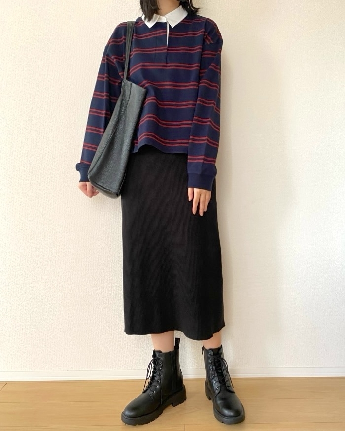 【GU】2290円→990円に値下げ中！レトロ感がかわいい「ゆったりトップス」上半身がすっきり見えて嬉しい！《着用レビュー》【画像・動画】