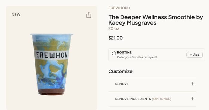 I Tried Kacey Musgraves's $21 Erewhon Smoothie