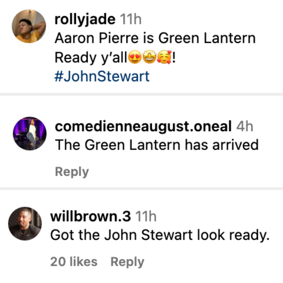 Aaron Pierre Gets Rid Of Goatee Ahead Of Green Lantern