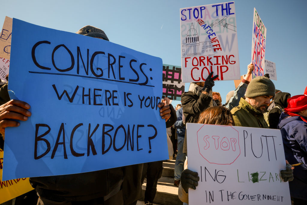 The 56 Most Memorable "Not My Presidents Day" Protest Signs
