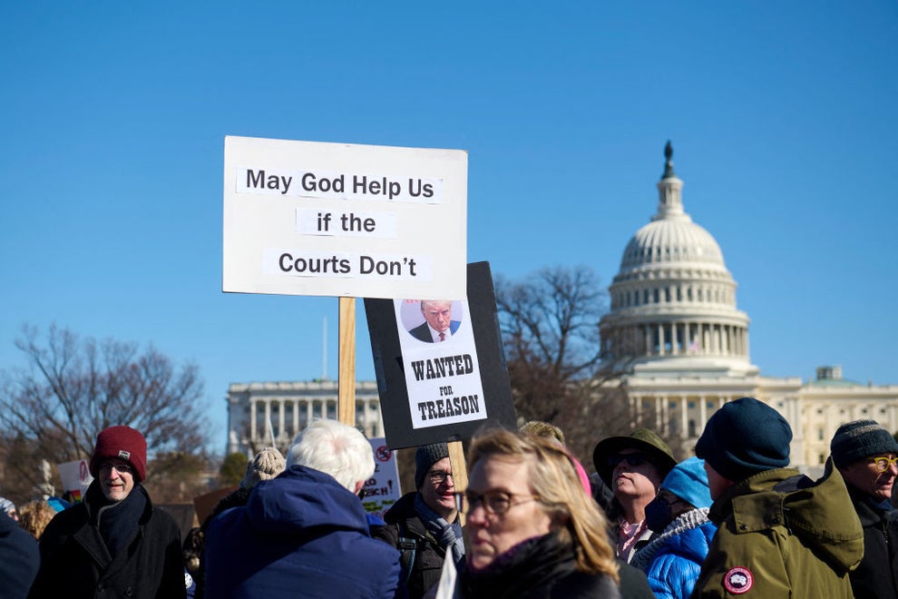 The 56 Most Memorable "Not My Presidents Day" Protest Signs