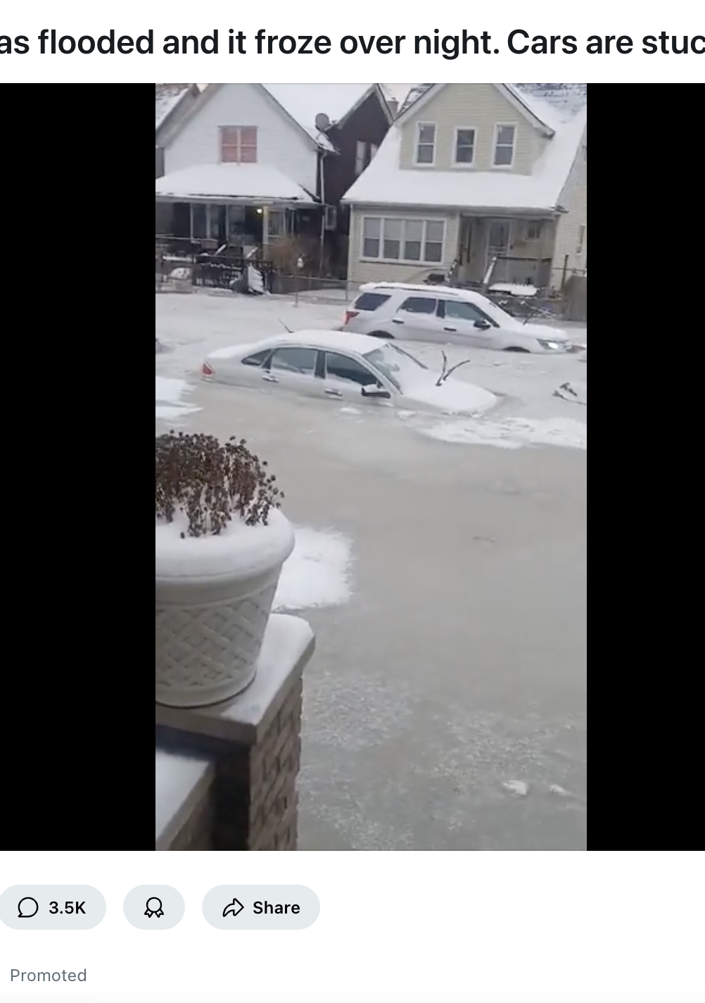 Photos Of Cars Frozen In Detroit