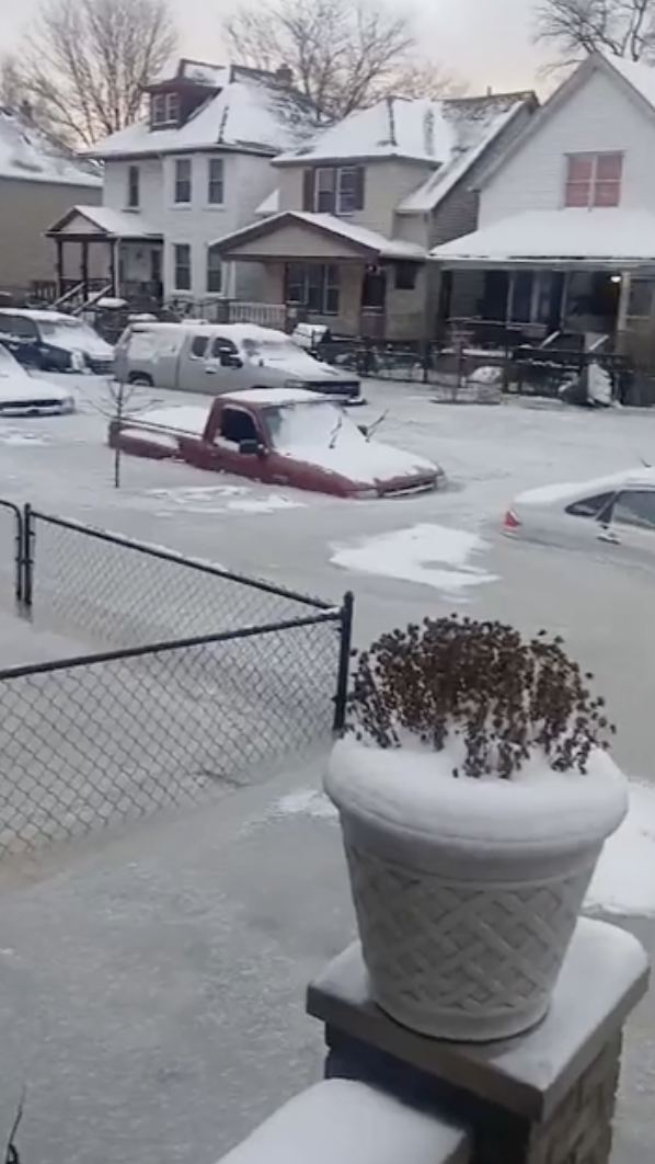 Photos Of Cars Frozen In Detroit