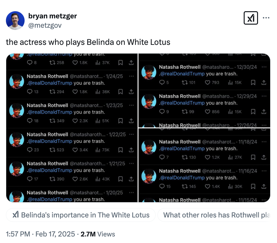 Natasha Rothwell Has Been Sending Trump The Same Message For MONTHS