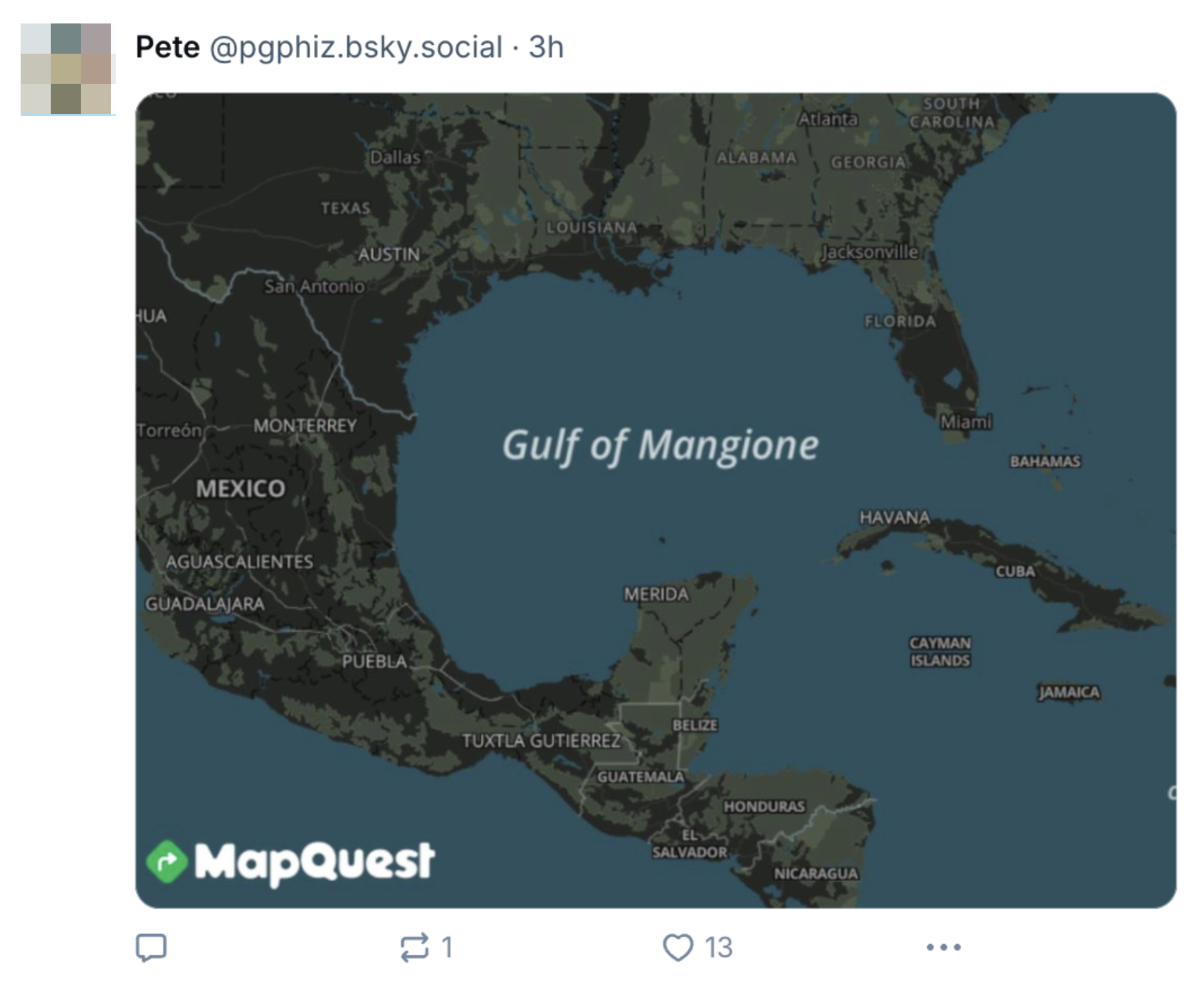 Rename The Gulf Of Mexico Yourself With MapQuest Tool
